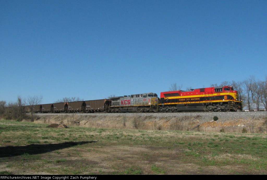 Southbound KCS Loaded Coal Train